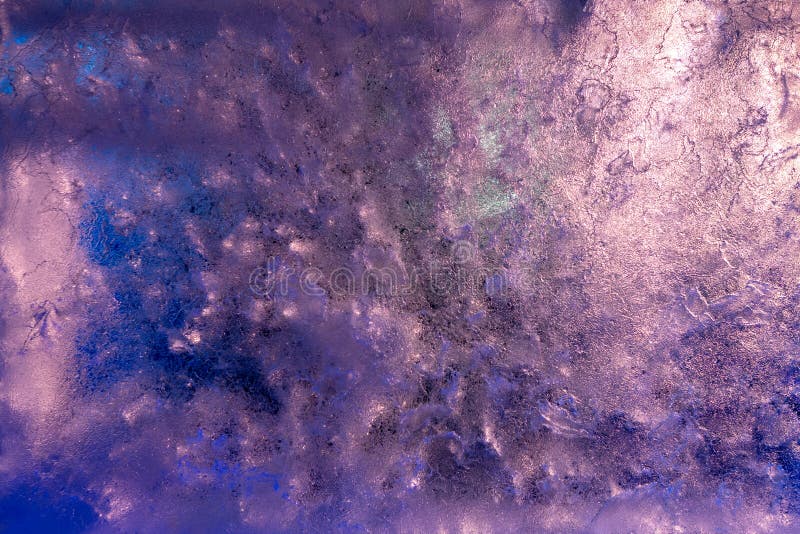 Ice Blocks with Colored Lights. Glowing Ice Stock Image - Image of ...
