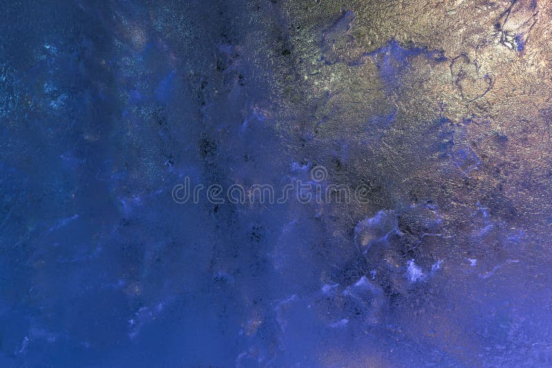 Ice Blocks with Colored Lights. Glowing Ice Stock Photo - Image of ...