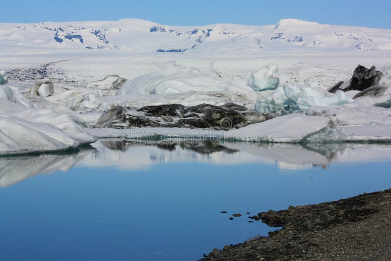 Ice Blocks in Icelandic Cold Waters, Global Warming Stock Image - Image ...