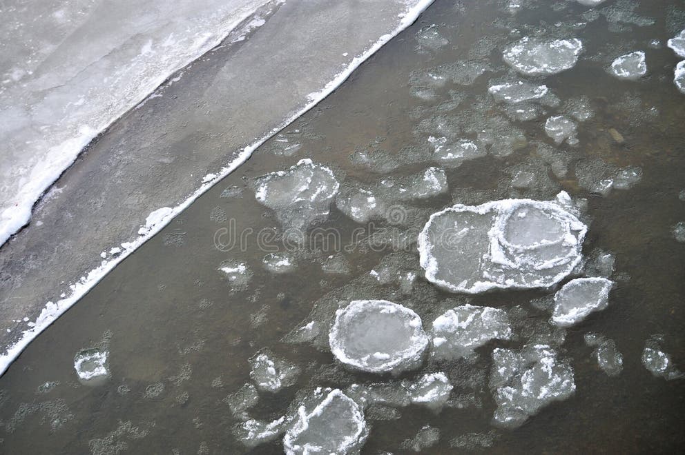 Ice blocks in river stock photo. Image of glass, block - 7319040