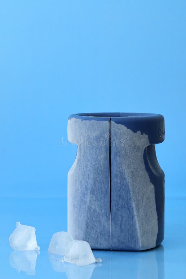 Ice and Blue Cold-holding Object Stock Photo - Image of cool, blue ...