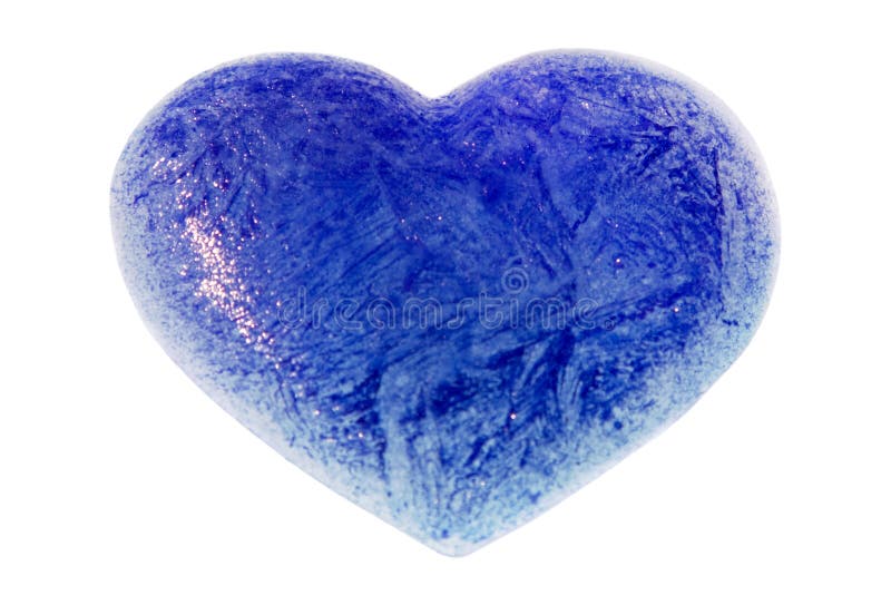 An ice blue heart stock photo. Image of colorful, patterned - 12416456