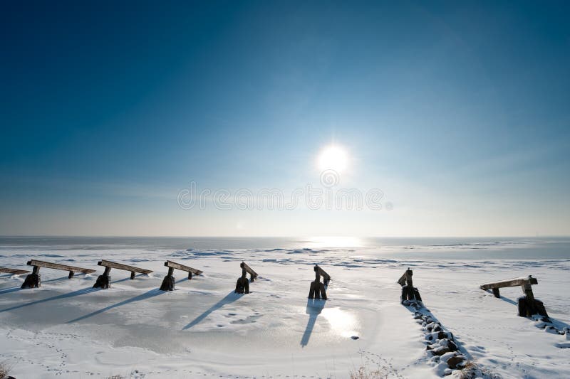 Ice breakers in winter stock photo. Image of icebreakers - 12803828