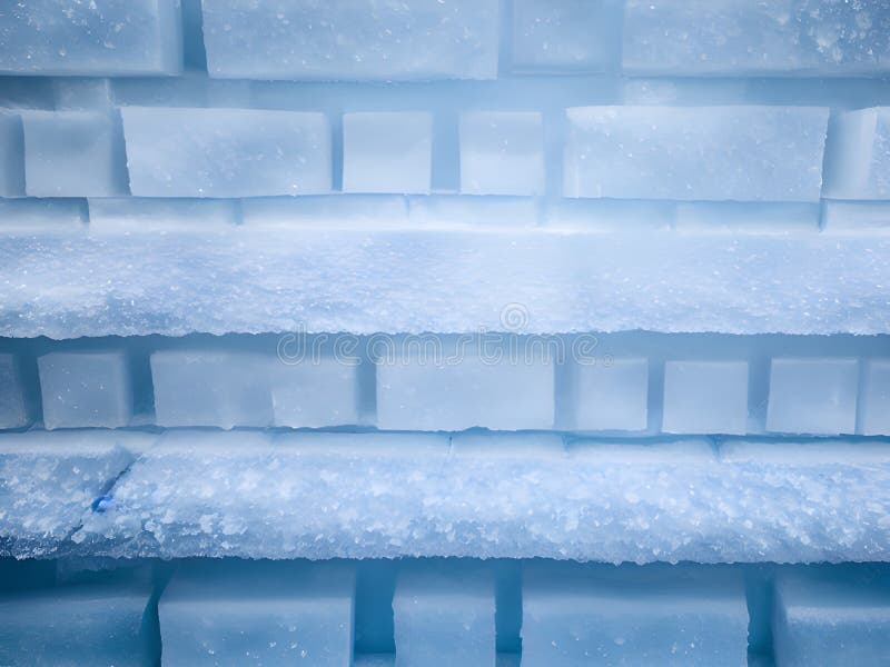 Ice Brick Wall Texture Using As Background, AI Generated Stock ...