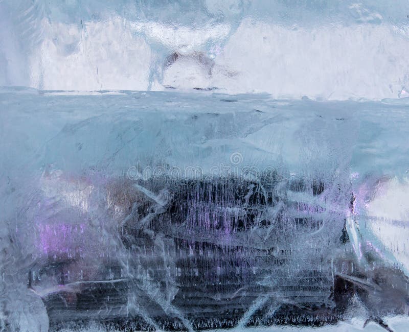 Ice Bricks Backlit in Blue As a Background Stock Photo - Image of clear ...
