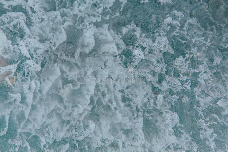 Ice Bricks with Bubbles of Air Inside. Abstract Ice Crystal Texture ...