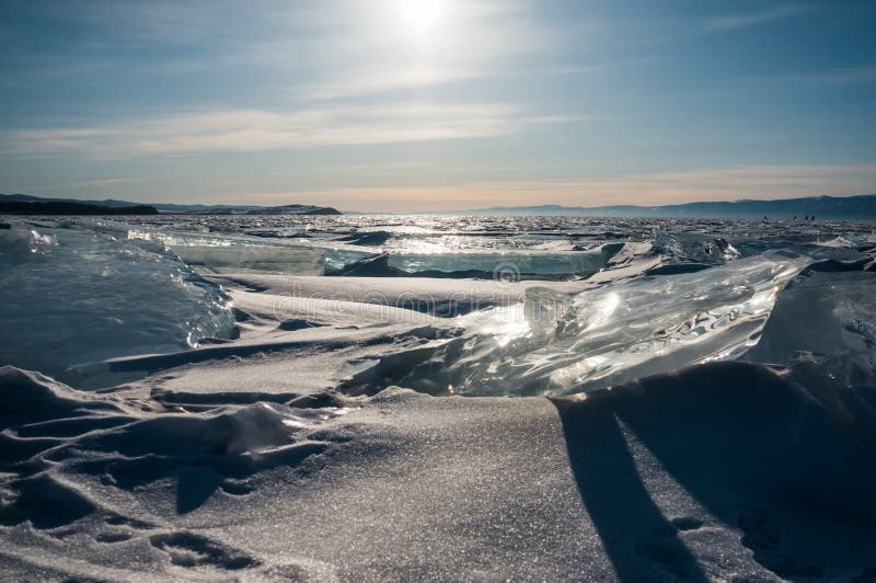 Ice bricks stock photo. Image of scene, clouds, natural - 104091446