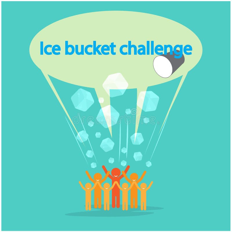 ALS Ice Bucket Challenge Concept Vector EPS10 Stock Vector ...