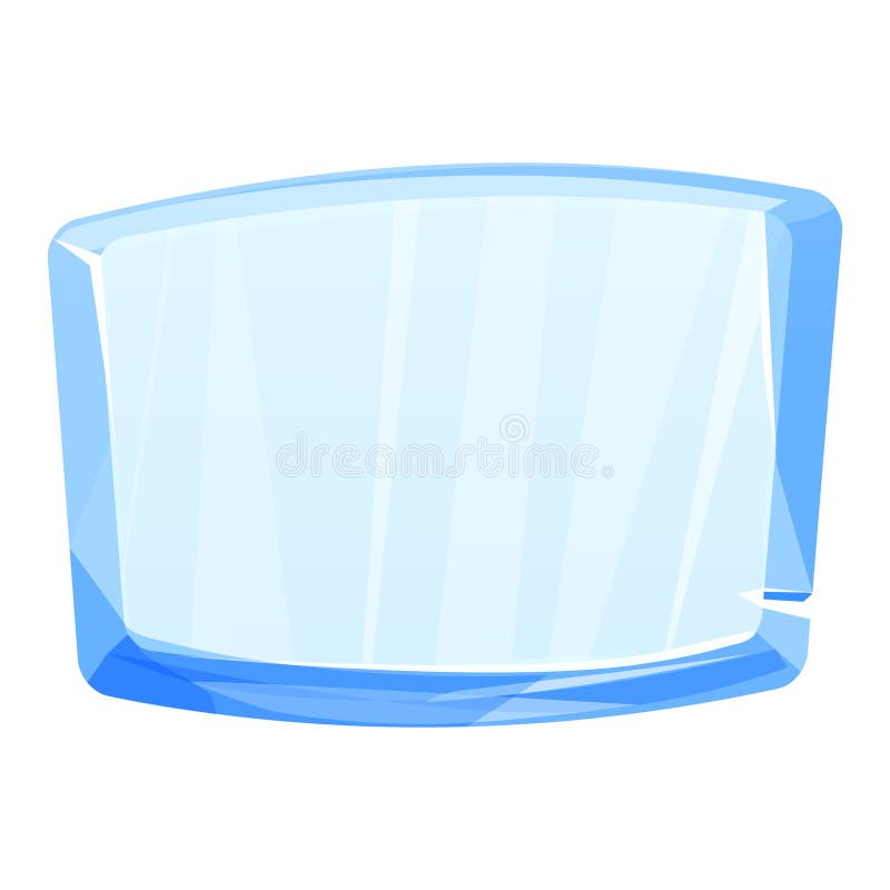Ice Button, Frozen Frame, Level Menu in Cartoon Style Isolated on White ...