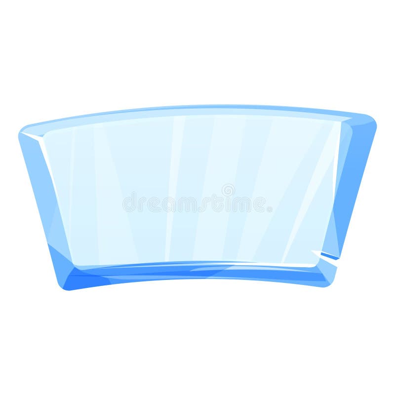 Ice Button, Frozen Frame, Level Menu in Cartoon Style Isolated on White ...