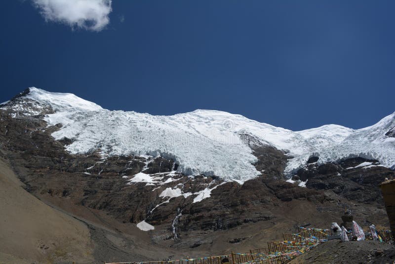 Ice-capped mountain stock image. Image of beautiful, capped - 41140693