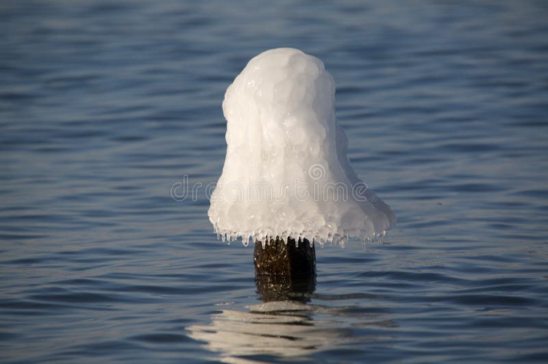 Nautical Pylon Against Blue Sky Stock Image - Image of textural, blue ...