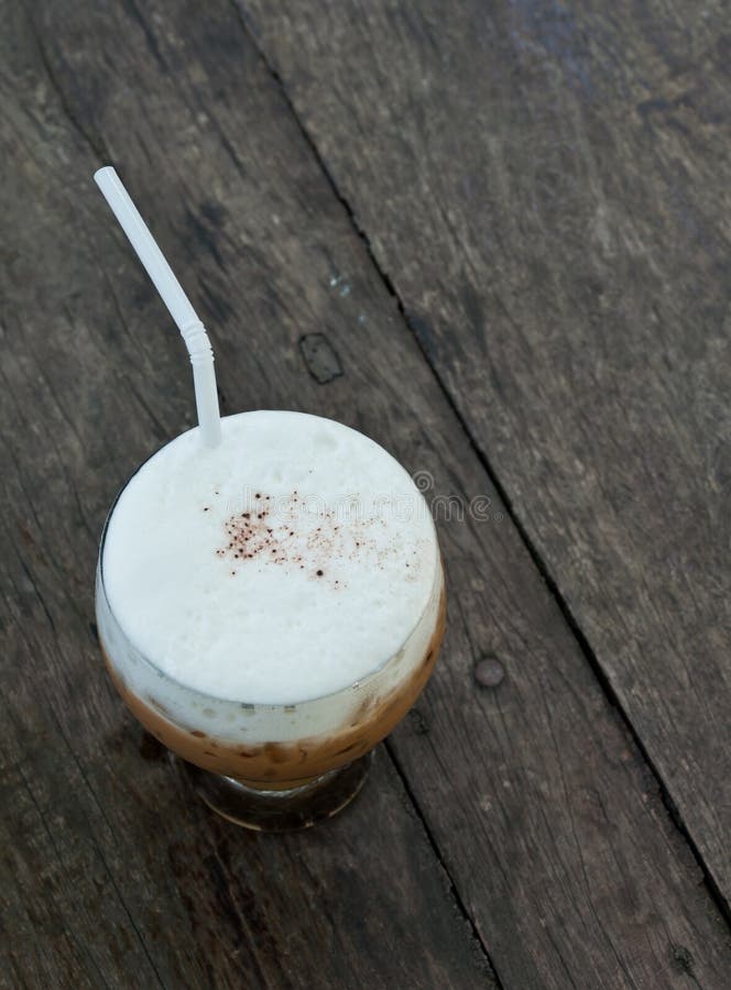 Ice Cappuccino Coffee Cup . Stock Image - Image of flavour, black: 25627363