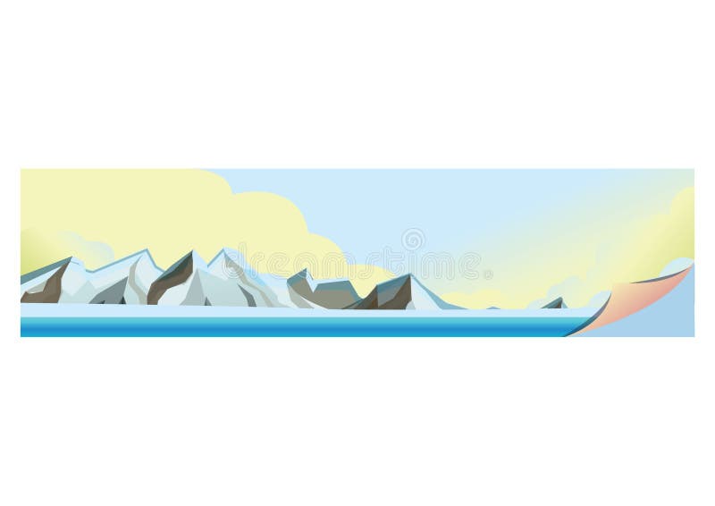 An ice caps illustration. stock illustration. Illustration of cloud ...