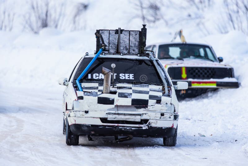 Ice Car Racing stock photo. Image of competition, cold - 125110874