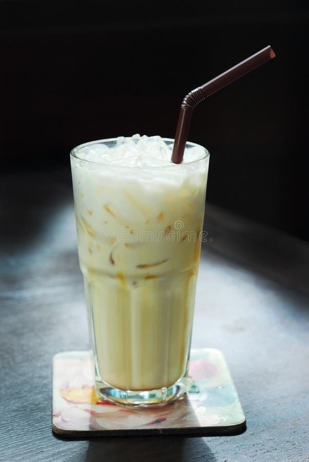 Ice caramel milk stock photo. Image of frozen, energy - 57342562