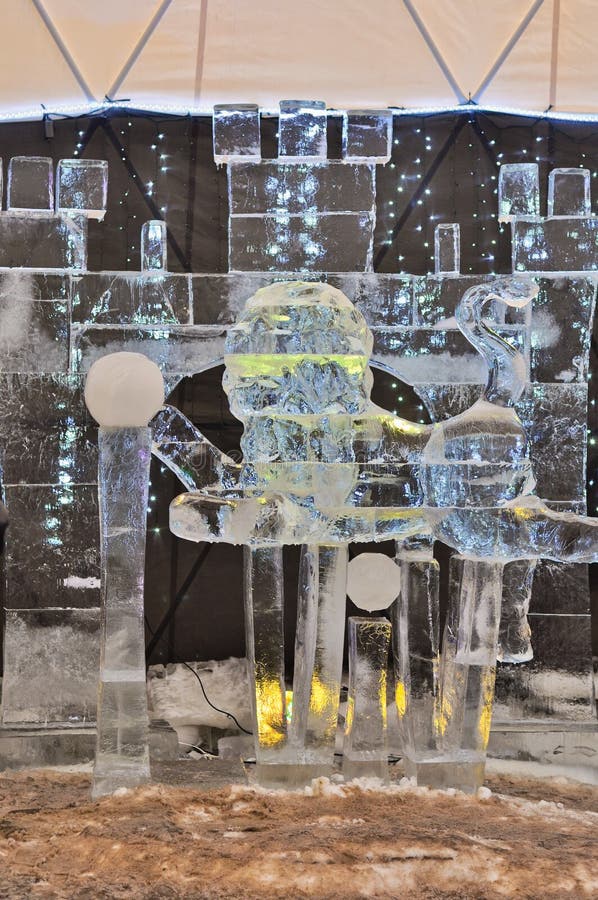Ice carving editorial image. Image of lvov, sculptor - 22909000