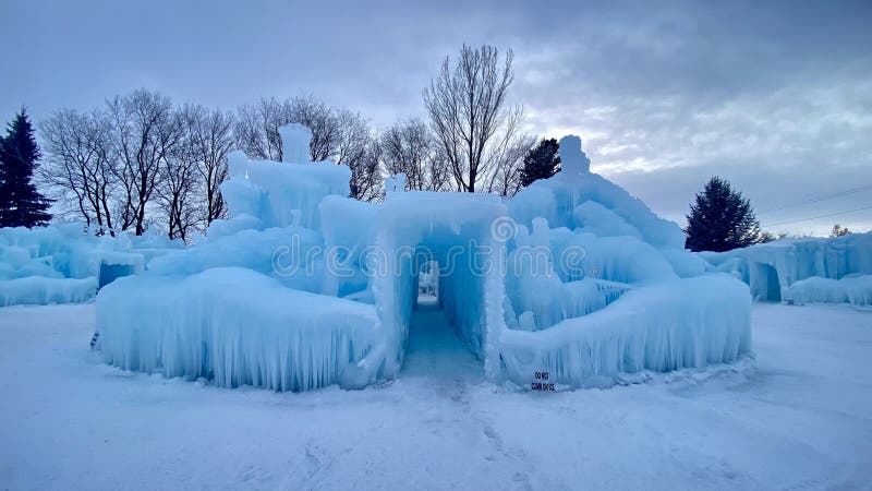 Ice castle Idaho stock photo. Image of river, idaho - 258757542