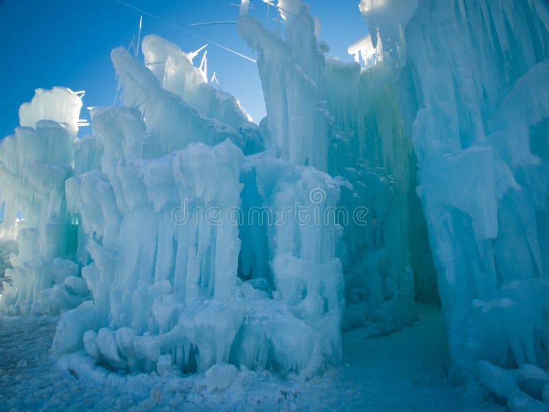 Ice Castles stock image. Image of wonderland, water, pathway - 22878161