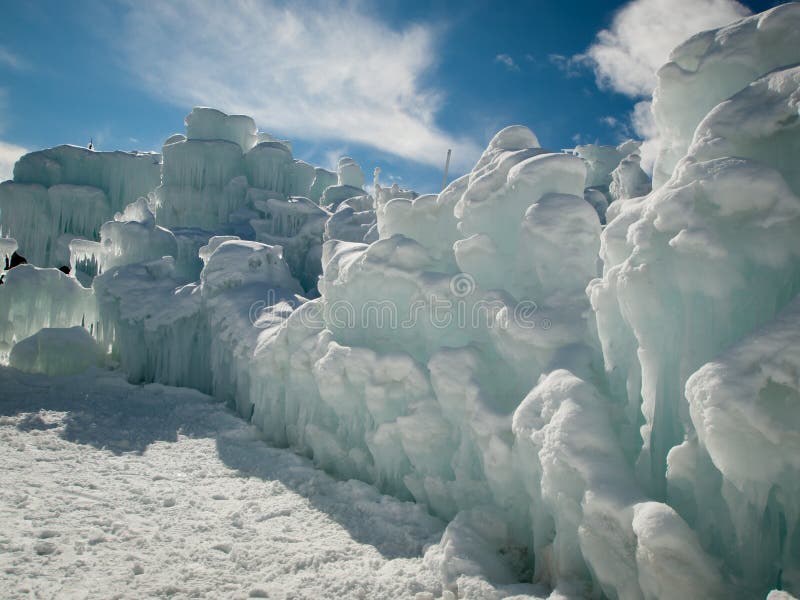 Ice Castles stock photo. Image of formation, blue, pathway - 23009374