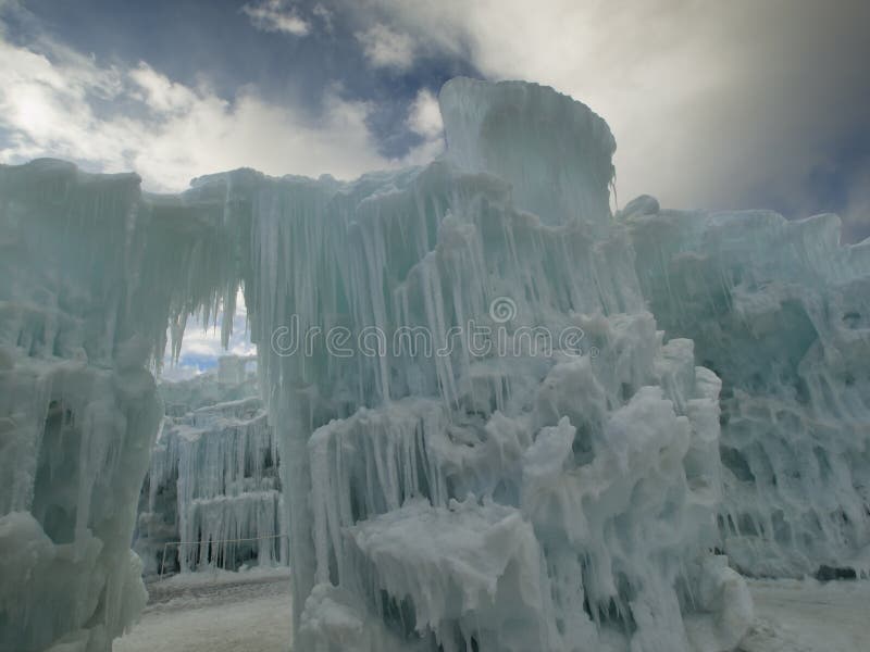 Ice Castles stock image. Image of frozen, formation, silverthorne ...