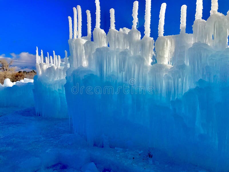 Ice castles stock photo. Image of exterior, wall, castle - 106819014