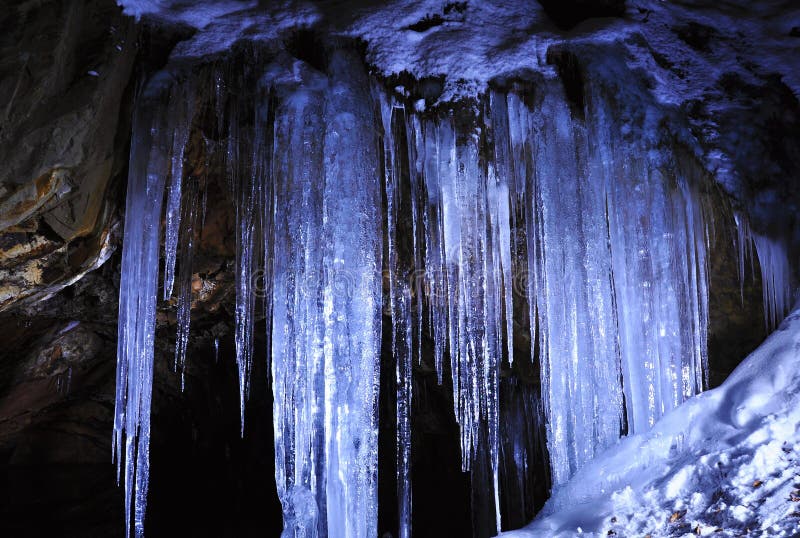 Ice cave stock image. Image of arctic, color, light, climbing - 28900561
