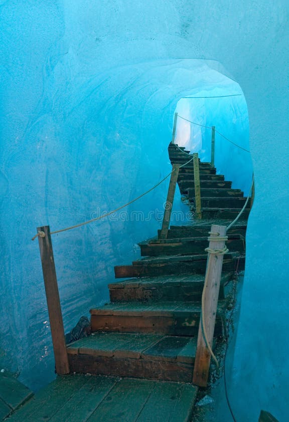 Ice cave stock photo. Image of inside, cold, stair, pass - 361124