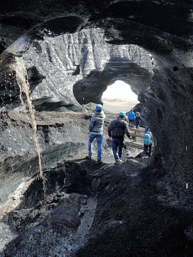 Ice Cave - Iceland editorial stock image. Image of tour - 197405229
