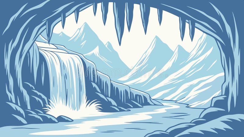 Ice Cave Waterfall Frozen, Glacial Waterfall, Ice Formations, Frozen ...