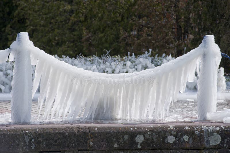 Icicles on a chain stock image. Image of chain, melting - 29850531