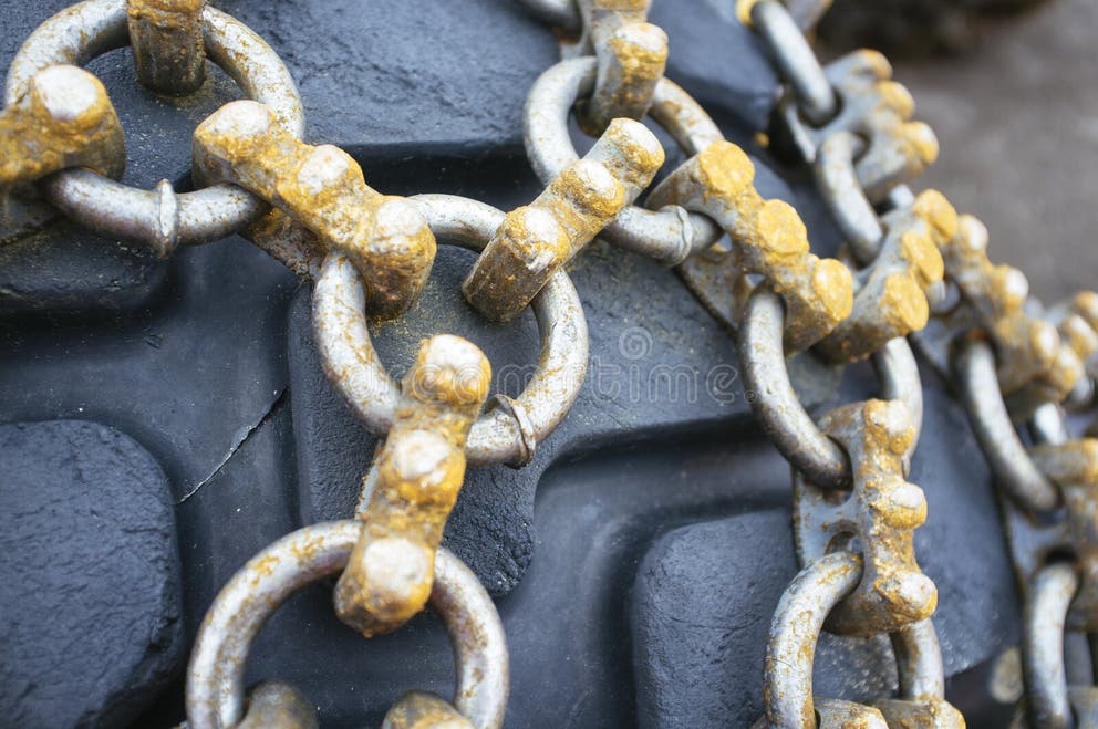 Ice chains stock image. Image of chain, transportation - 58802243