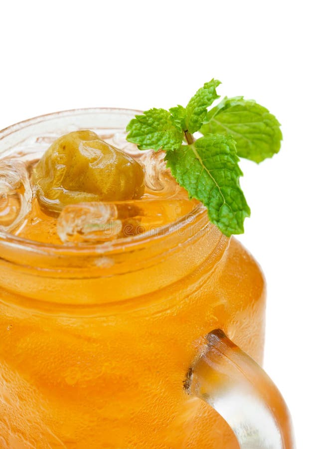 Ice Chinese plum tea stock image. Image of refreshment - 59301821