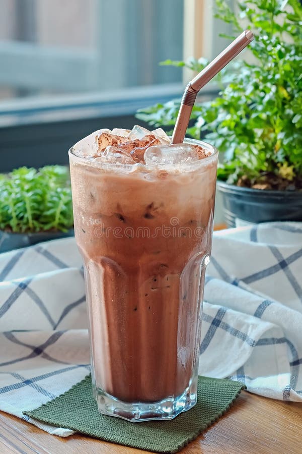 Ice chocolate stock image. Image of cocktail, iced, drink - 73948767