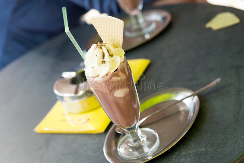 Ice chocolate stock image. Image of sweetness, flavor - 60292133