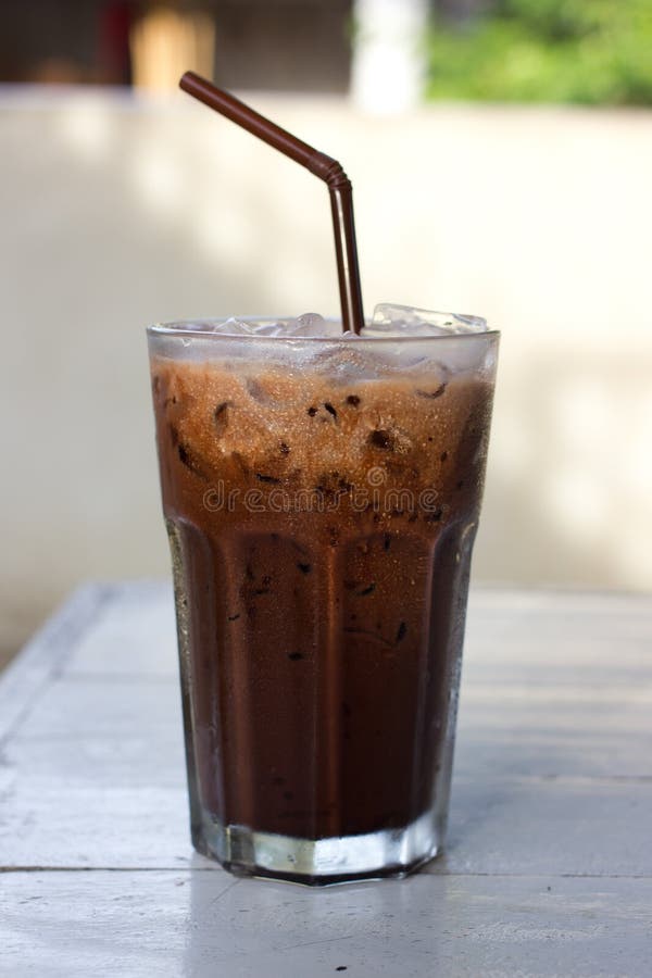Ice chocolate stock photo. Image of liquid, fresh, coffee - 38554536