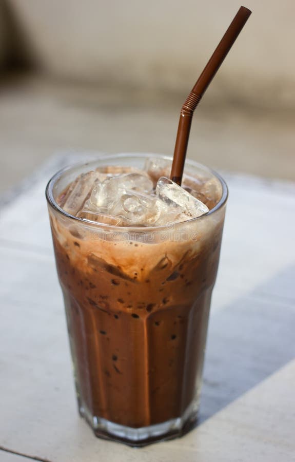 Ice chocolate stock photo. Image of luxury, cream, coffee - 40637560