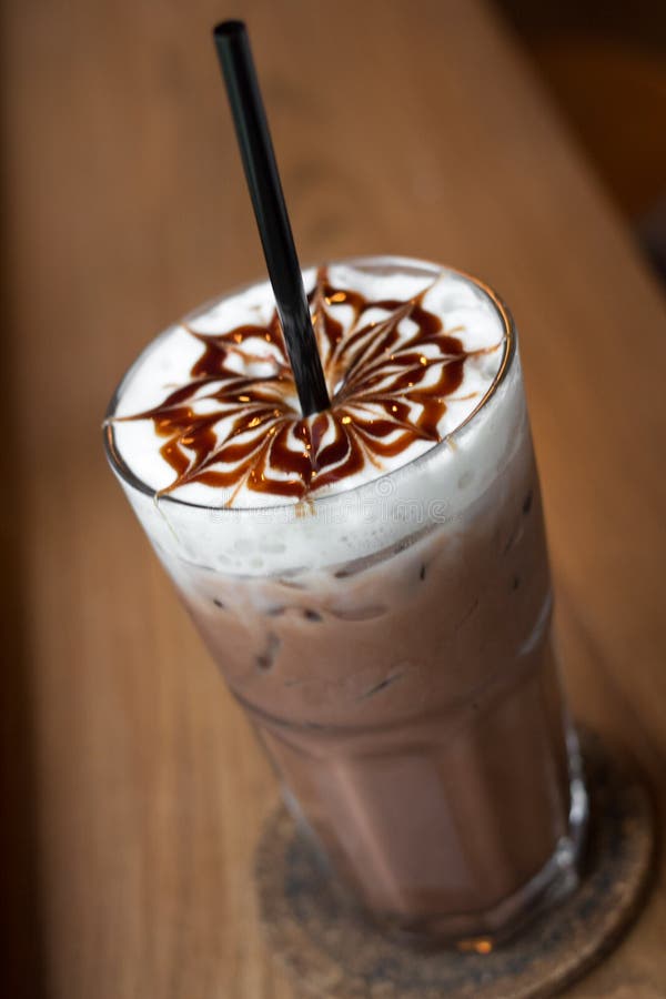 Ice chocolate. stock photo. Image of delicious, close - 73378344