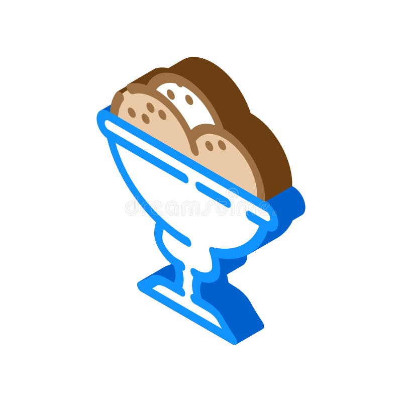 Ice Chocolate Isometric Icon Vector Illustration Stock Illustration ...