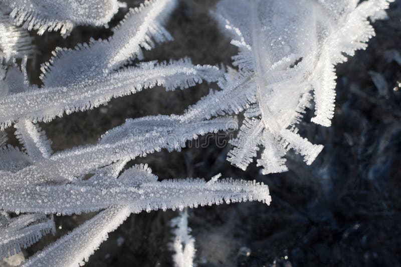 Ice Crystal Patterns Cold Weather Stock Image - Image of weather ...