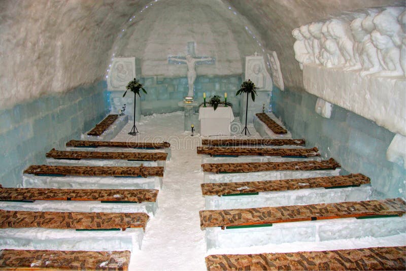 Ice Church in romania stock image. Image of faith, house - 57939621