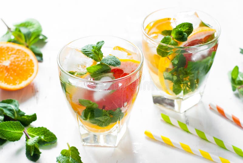 Ice citrus drink stock photo. Image of isolated, liquid - 69367604