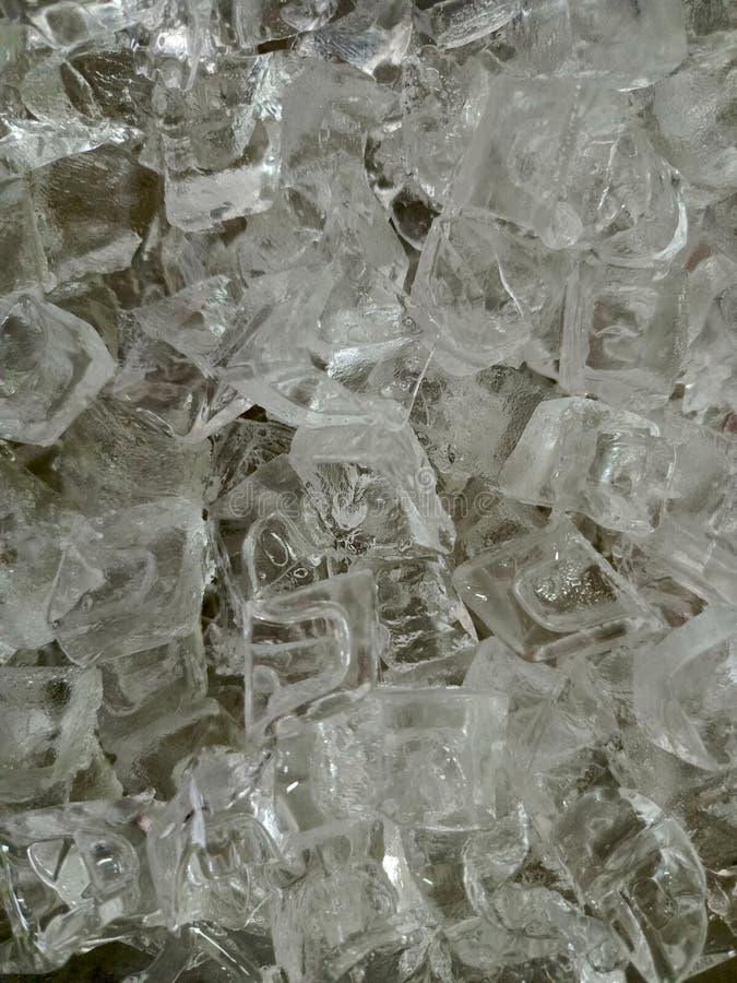 The Ice is Clear and Cold Cube-shaped Very Tempting Stock Photo - Image ...