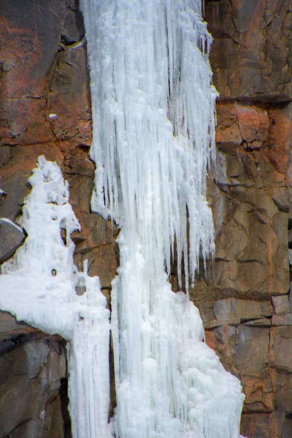 Ice on the Cliff of a Quarry Stock Photo - Image of blue, view: 209769464