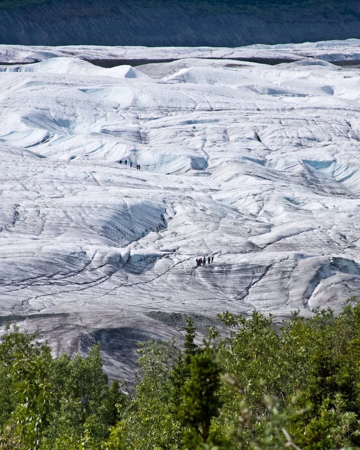Ice Climbers on Root Glacier Stock Image - Image of elias, wilderness ...