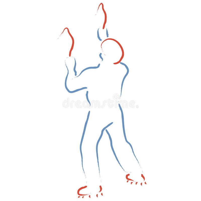 Ice Climbing, Climber Stylized Vector Illustration Stock Vector ...