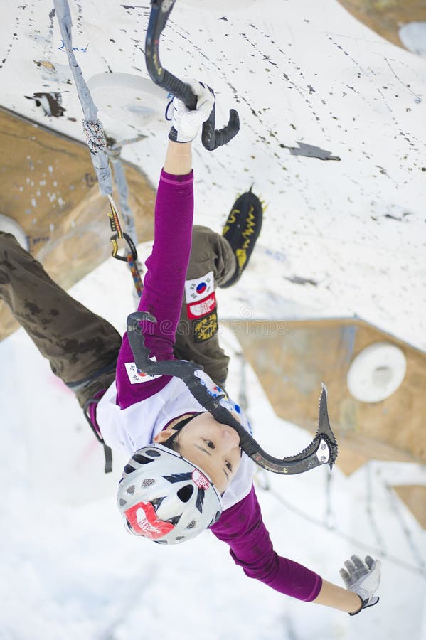 Ice Climbing World Championship 2011 Editorial Image - Image of ...