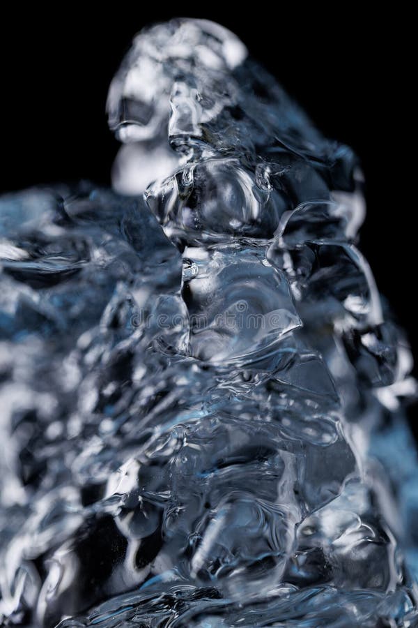 Ice closeup melting stock photo. Image of formation - 240678926