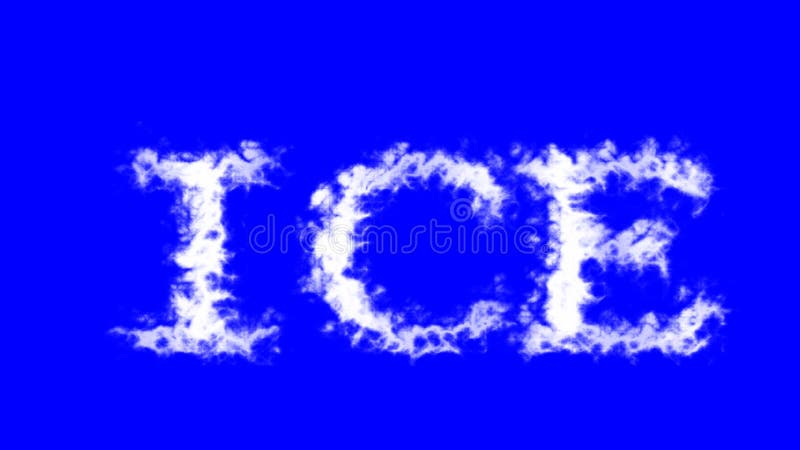 Ice Cloud Text Effect Blue Isolated Background Stock Illustration ...