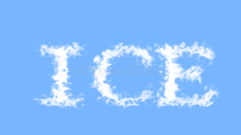 Ice Cloud Text Effect Sky Isolated Background Stock Illustration ...